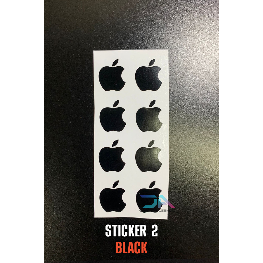 Black - Apple Vinyl Waterproof Sticker 2 | Shopee Philippines
