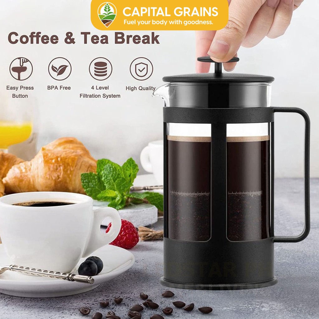 [CG] Coffee Press French Press Tea Maker With Filter Plunger Heat ...