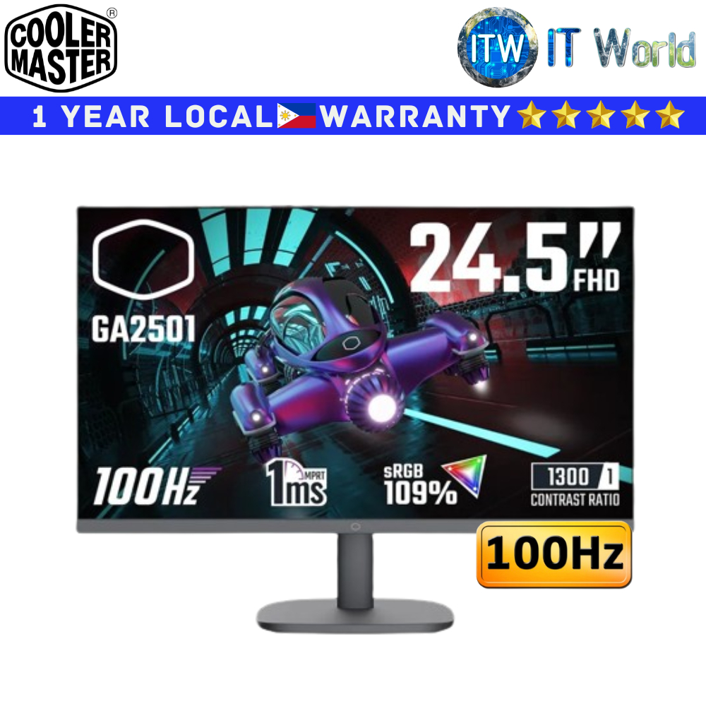 Itw | Cooler Master Gaming Monitor 24.5" (1920 x 1080 FHD) / 100Hz ...