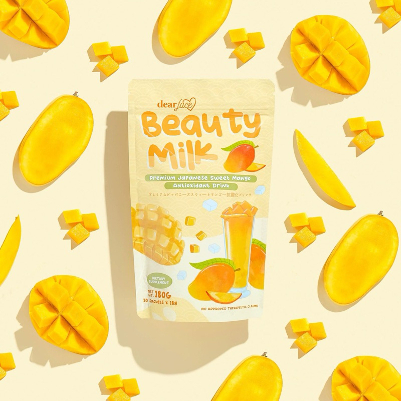 DEAR FACE Beauty Milk Collagen Drink - MANGO ( Premium Japanese Sweet ...