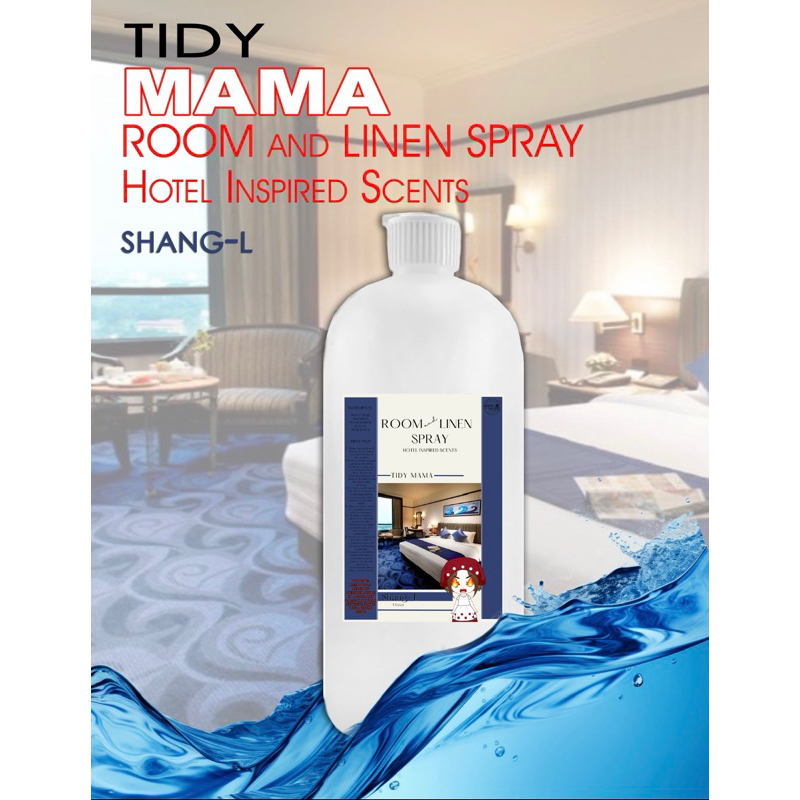 TIDY MAMA HOTEL INSPIRED ALCOHOL BASED ROOM AND LINEN SPRAY 1L SHANG-L ...