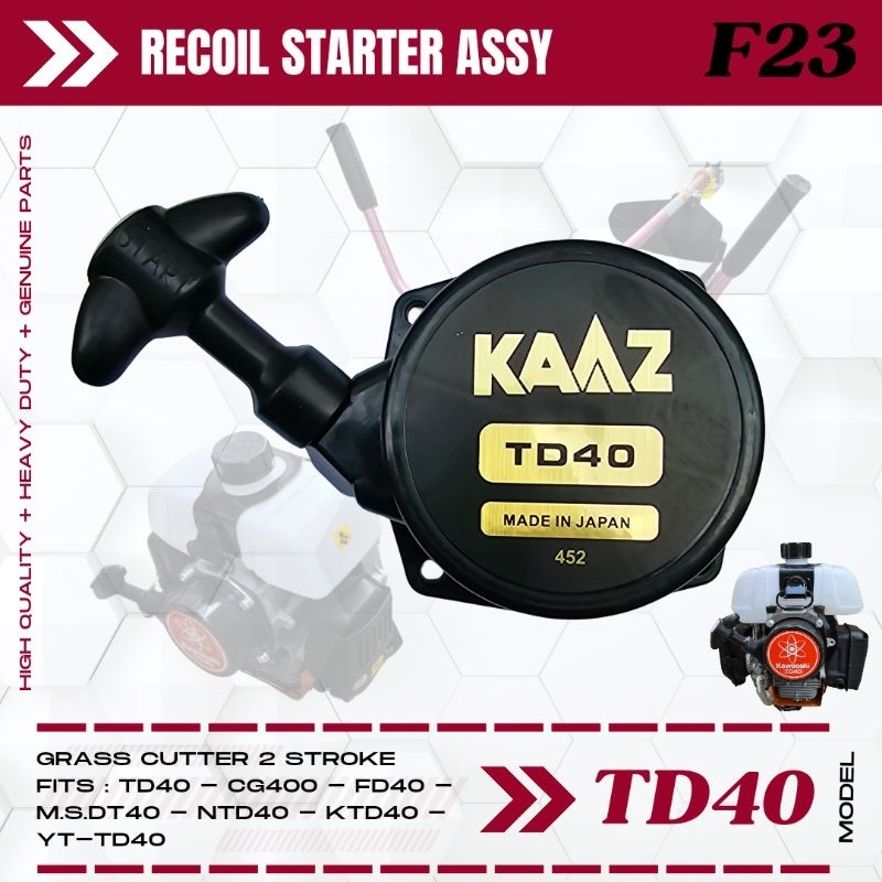 Recoil Starter Assy Kaaz Td40 / Kawasaki Td40 2 Stroke Grass Cutter ...