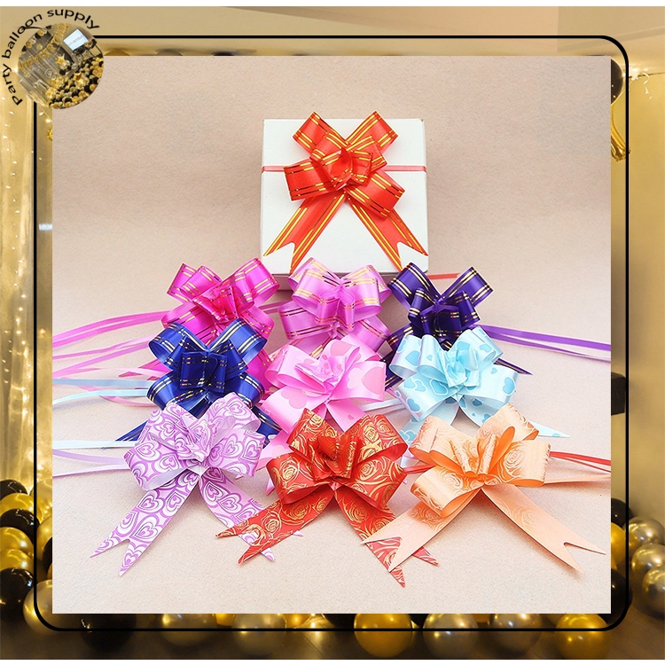 10PCS 3x49CM Magic Ribbon Flower Party Wedding Birthday Gift Flower Bow ...