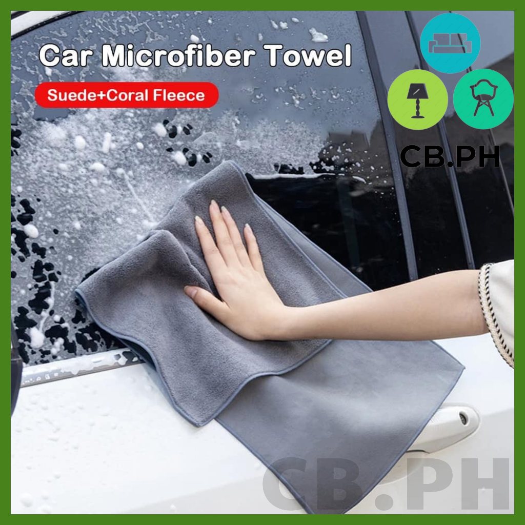 Suede Microfiber Absorb Water Wipe Rag Auto Wash Towel Car Cleaning ...