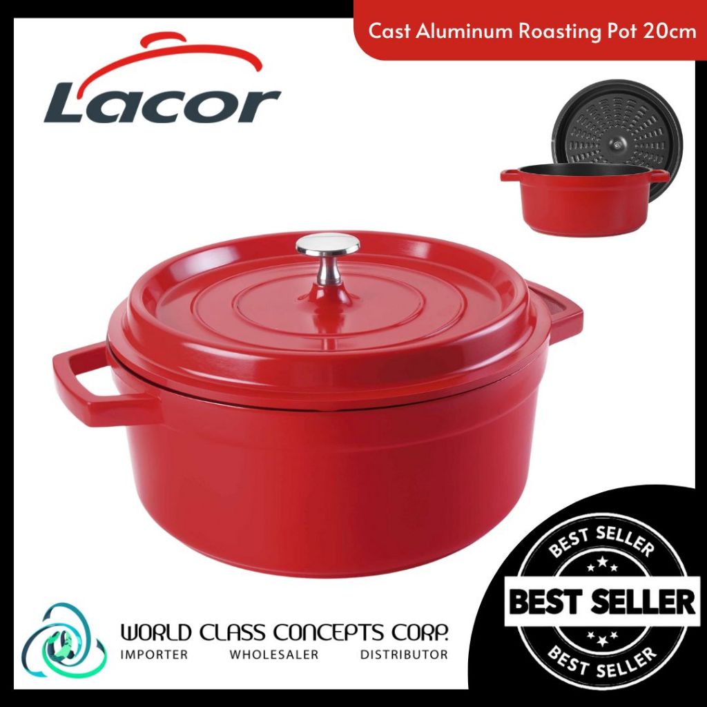 Lacor Roasting Pot Aluminum Cast 20cm ( Color Red ) | Shopee Philippines
