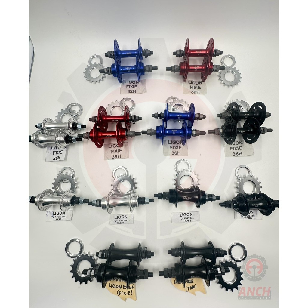 (pair / piece) Hub Fixie Ligon 36h /32h with sprocket Rekta threaded ...