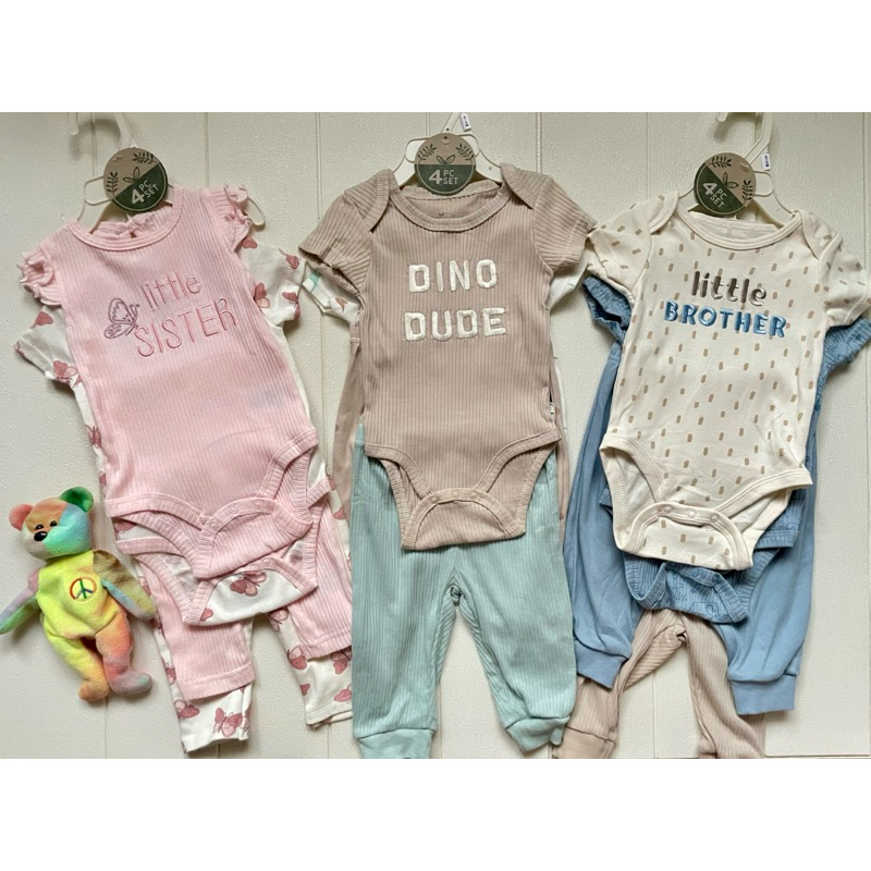 Little brother, Little Sister Baby OOTD Onesie Set | Shopee Philippines