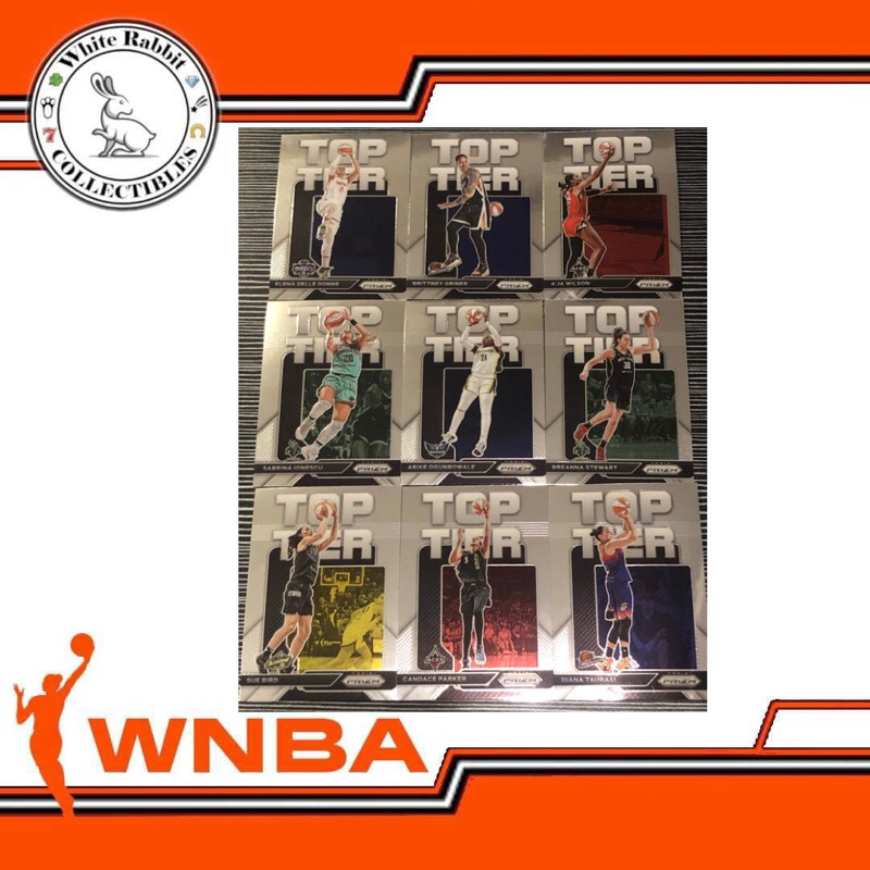 WNBA PANINI PRIZM 2023 - Top Tier Insert Cards Sue Bird Sabrina Ionescu ...