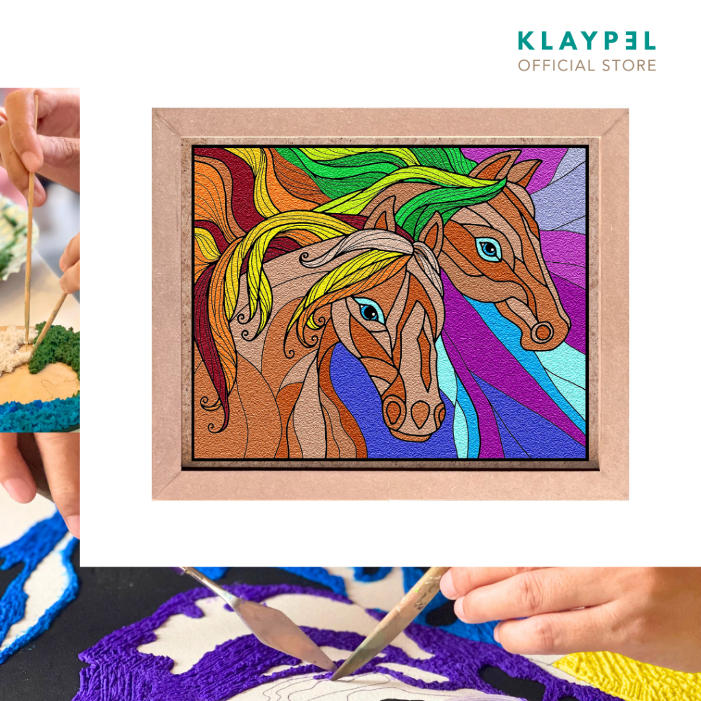 Horses | Klaypel Master Kit | DIY Arts & Crafts | Large | Shopee ...