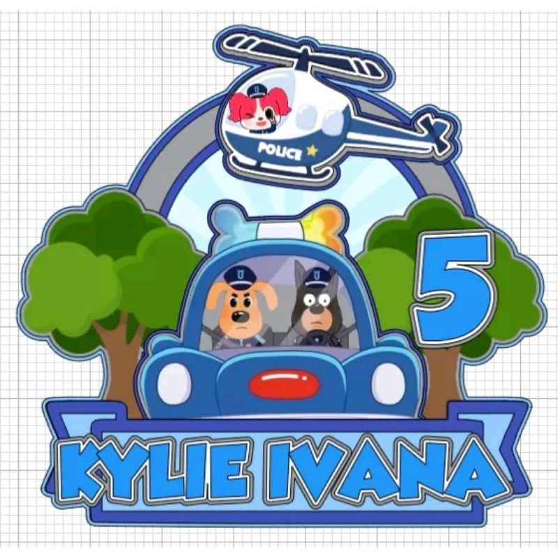 Customized Sheriff Labrador Cake Topper | Shopee Philippines