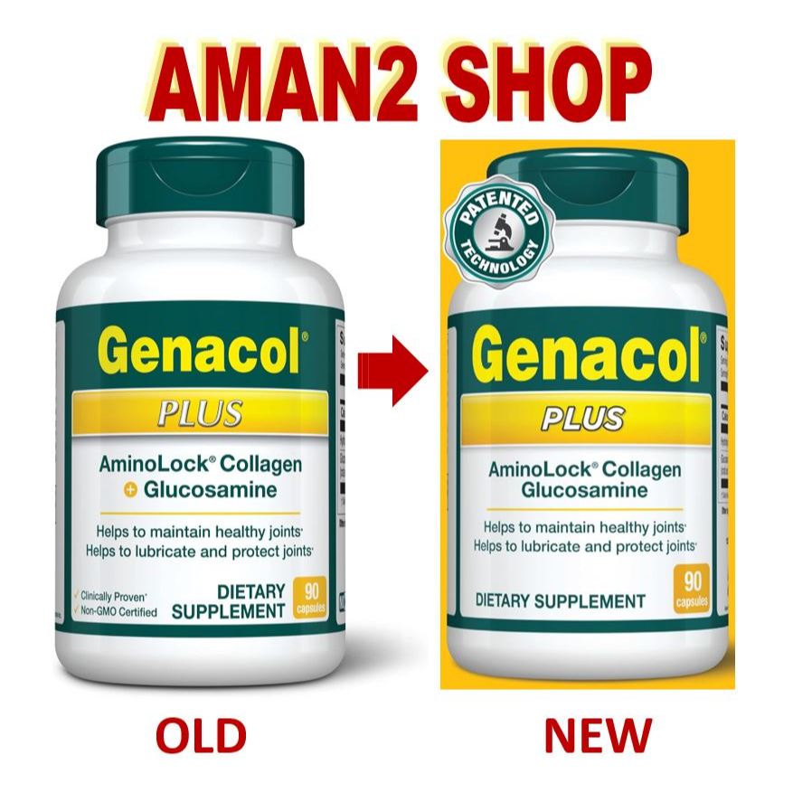 Genacol PLUS 2in1 AminoLock Collagen with Glucosamine, 90 capsules | Shopee Philippines