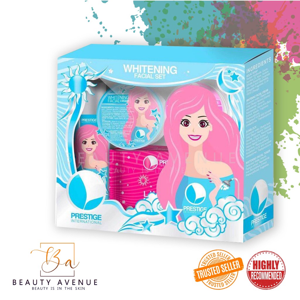 PRESTIGE WHITENING FACIAL SET (with freebies) | Shopee Philippines
