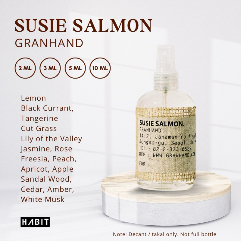 SUSIE SALMON - Granhand [Decant] | Shopee Philippines