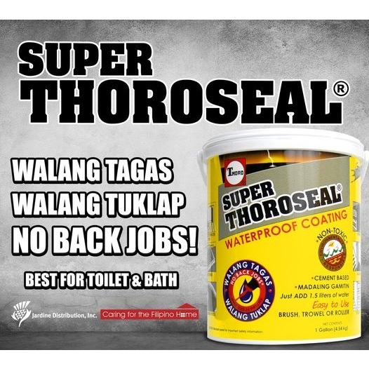 Super Thoroseal Cementitious Waterproofing in Gray or White 4.54kg ...