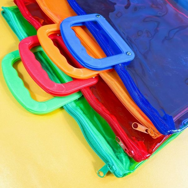 HT NEW COD SUPPLIES Plastic Zipper Colored Envelope with handle long ...