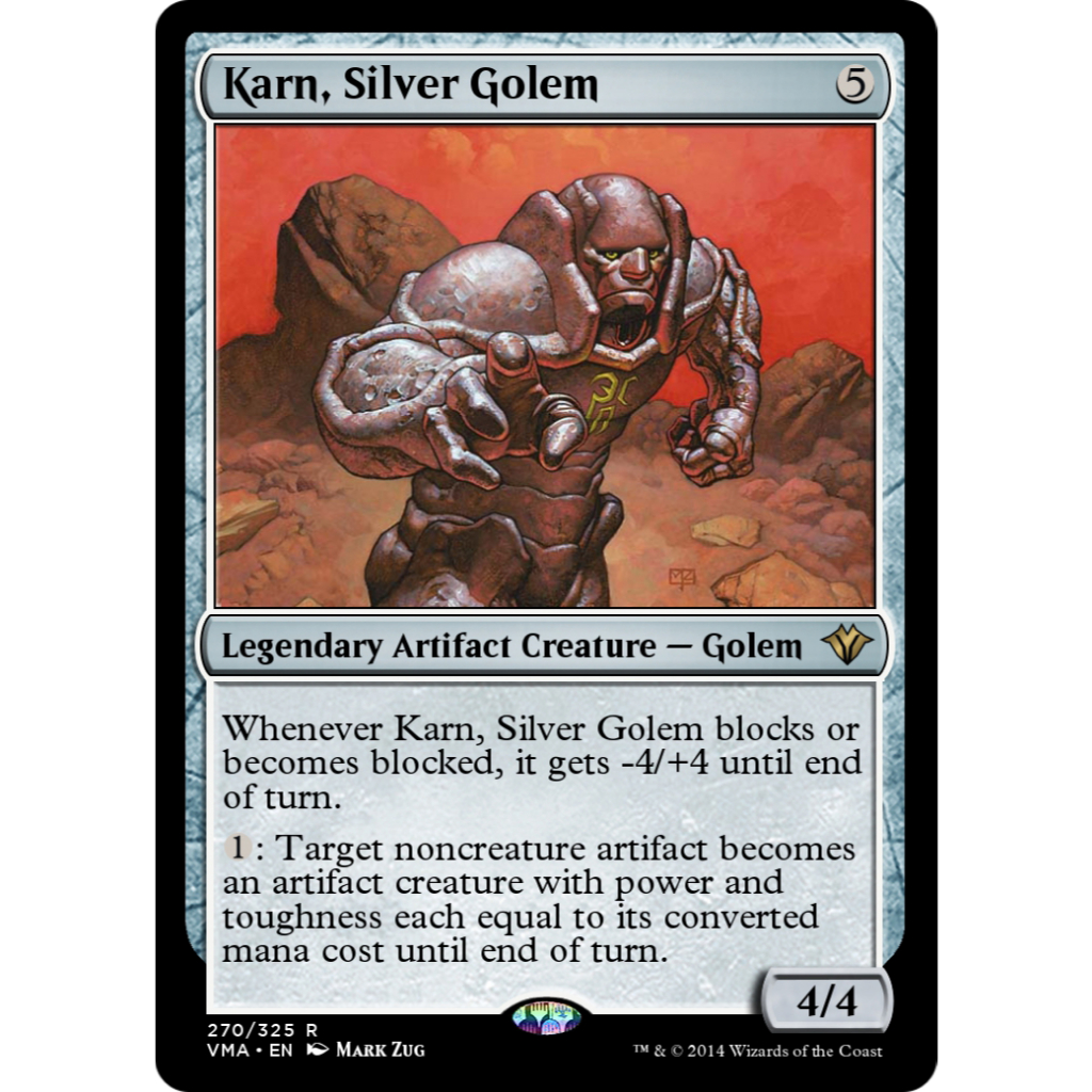 Karn Silver Golem Test Card High Rated Proxy Test Card Proxy | Shopee ...