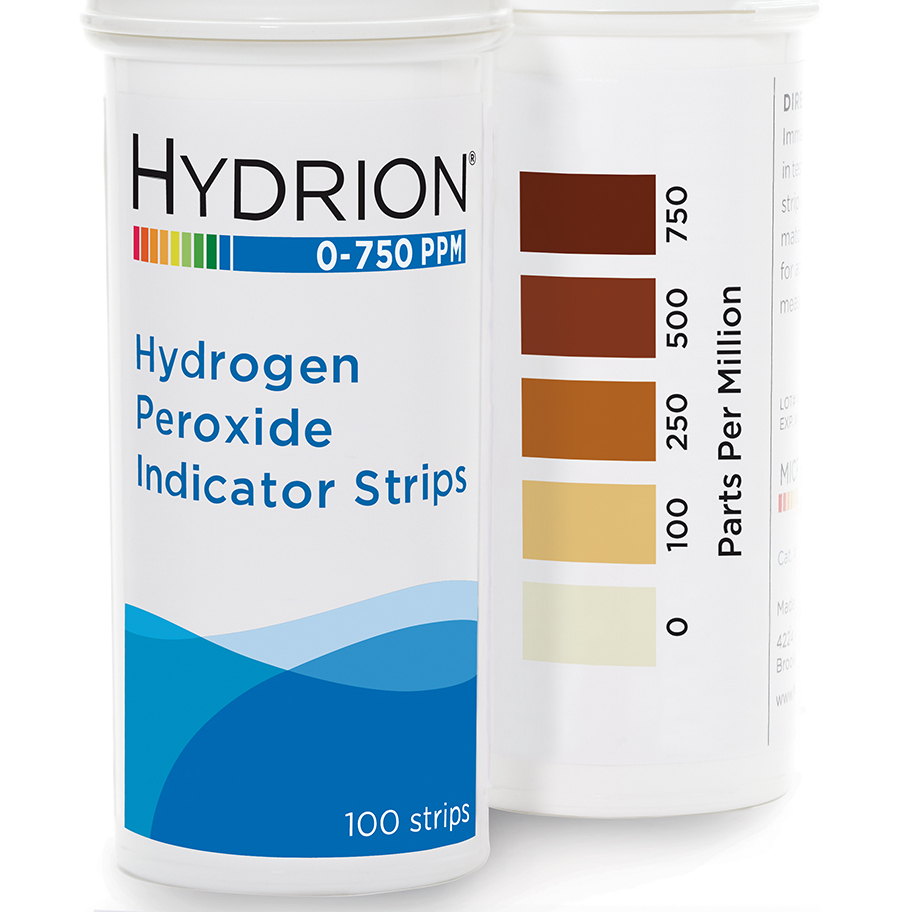 Hydrion Hydrogen Peroxide Test Low & High Range 100-Strips | Shopee ...