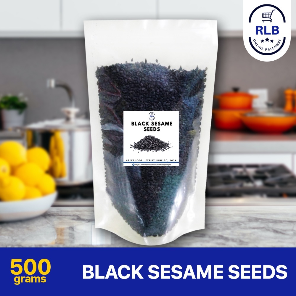 500 grams Black Sesame Seeds Linga Roasted Sesame Seeds Kitchen Herbs ...