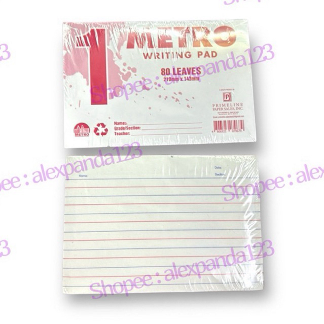 Grade 1 pad paper 80leaves | Shopee Philippines
