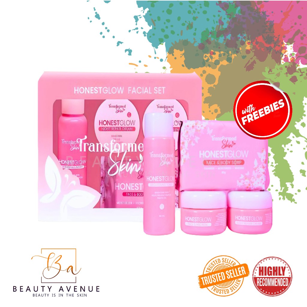 Honest Glow Transformed Skin Rejuvenating Facial Set (With Freebies ...