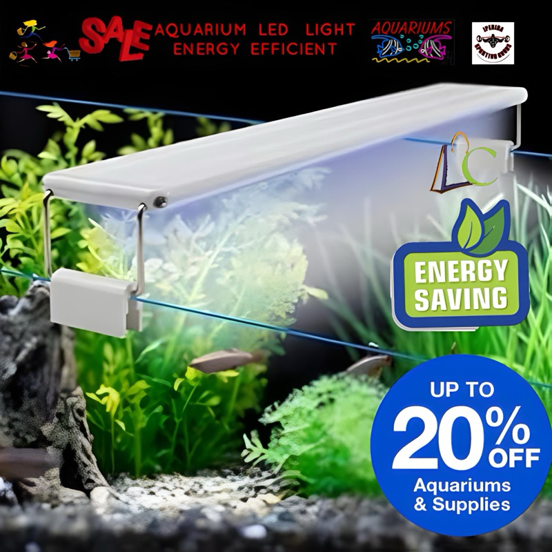 LED LIGHT FISH TANK (small) PET CAGES ROCKERIES FOOD DISPLAY DOG CAT ...