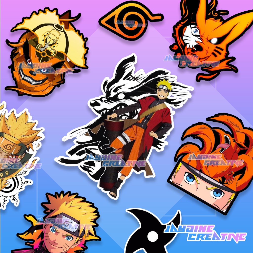 Naruto Uzumaki Peeker Kiss Cut Sticker, Indoor Outdoor Vinyl Sticker ...
