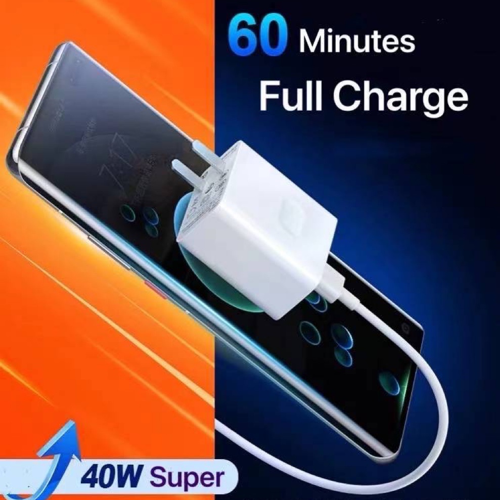 40W 10V 4A Super Charging Fast Charger With 5A Type C Cable Micro USB ...