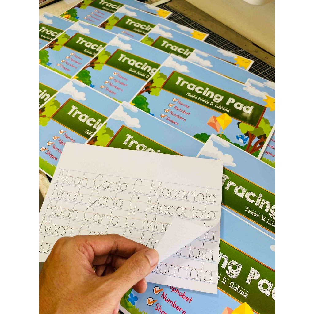 Kids Personalized Tracing Pad (Alphabet, Numbers, Shapes, Name, Etc ...