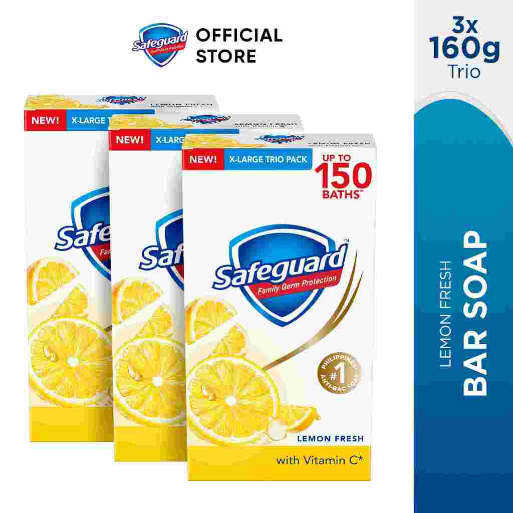 [FAMILY BUNDLE PACK] Safeguard Bar Soap Lemon Fresh with Vitamin C ...