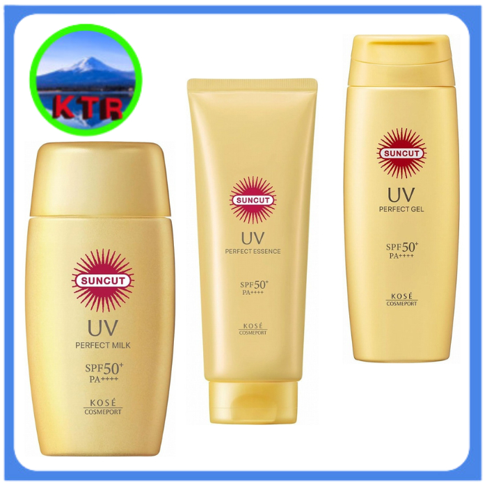【Direct from JAPAN】Kose Suncut Perfect UV 3 Type (Milk / Essence / Gel) Sunscreen Base Suncut ...