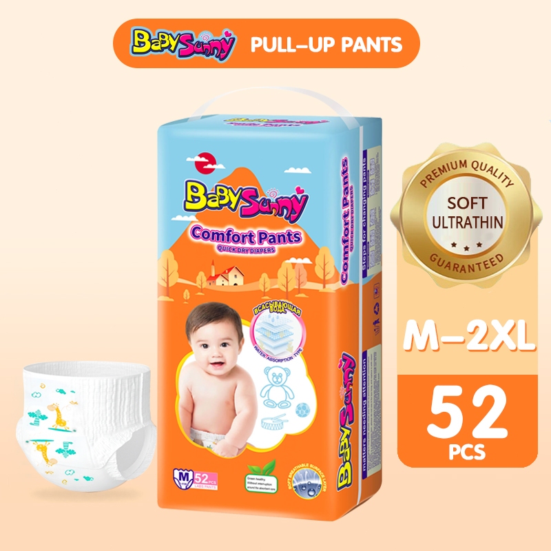 Baby Sunny Pull-up Pants Baby diaper pants bundle 52pcs/pk Bundle Pack ...