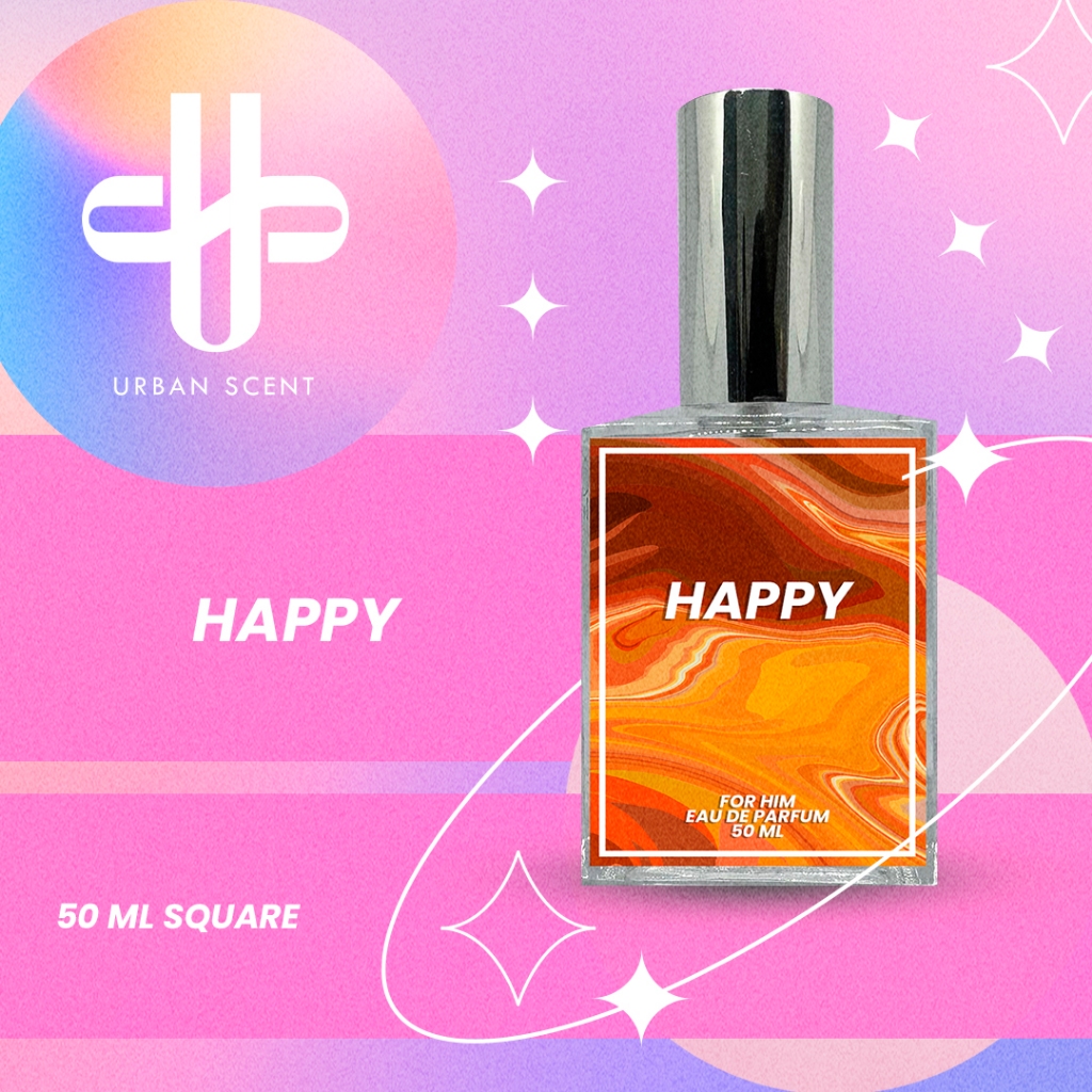 URBAN SCENT Inspired Oil Based Perfume - 211 - Happy Men 50ML Square ...