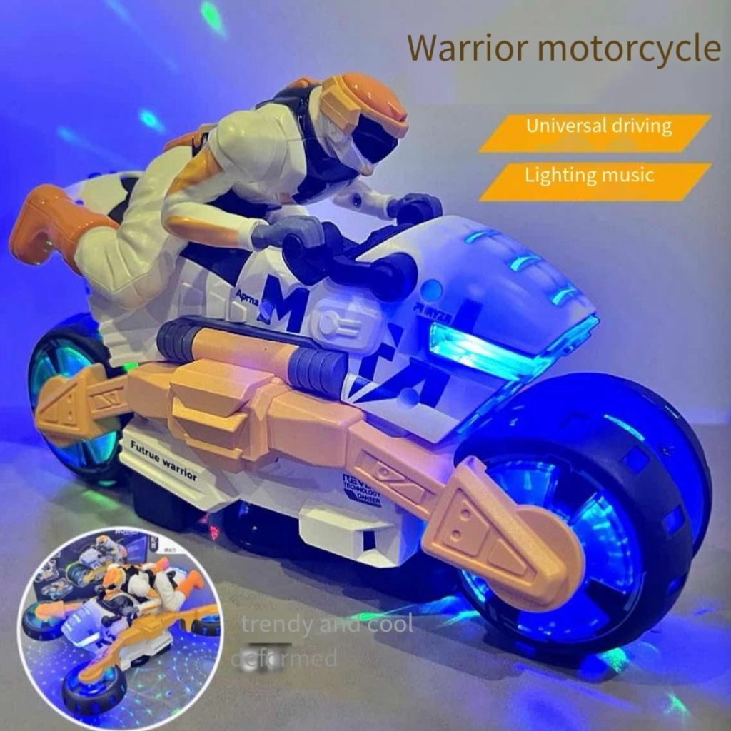 Electric universal car stunt spinning motorcycle morphing car light ...