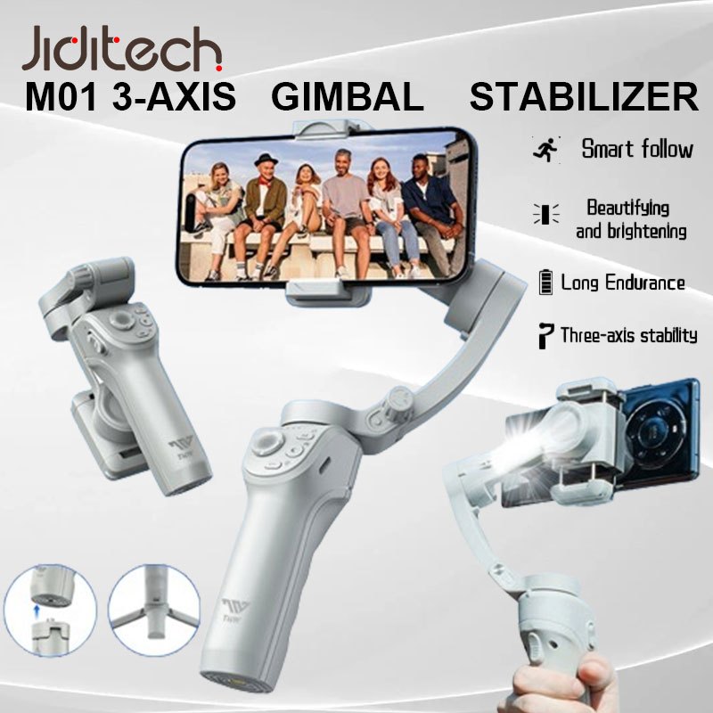 Jiditech M01 Smartphone 3-Axis Gimbal Stabilizer Phone Handheld with ...