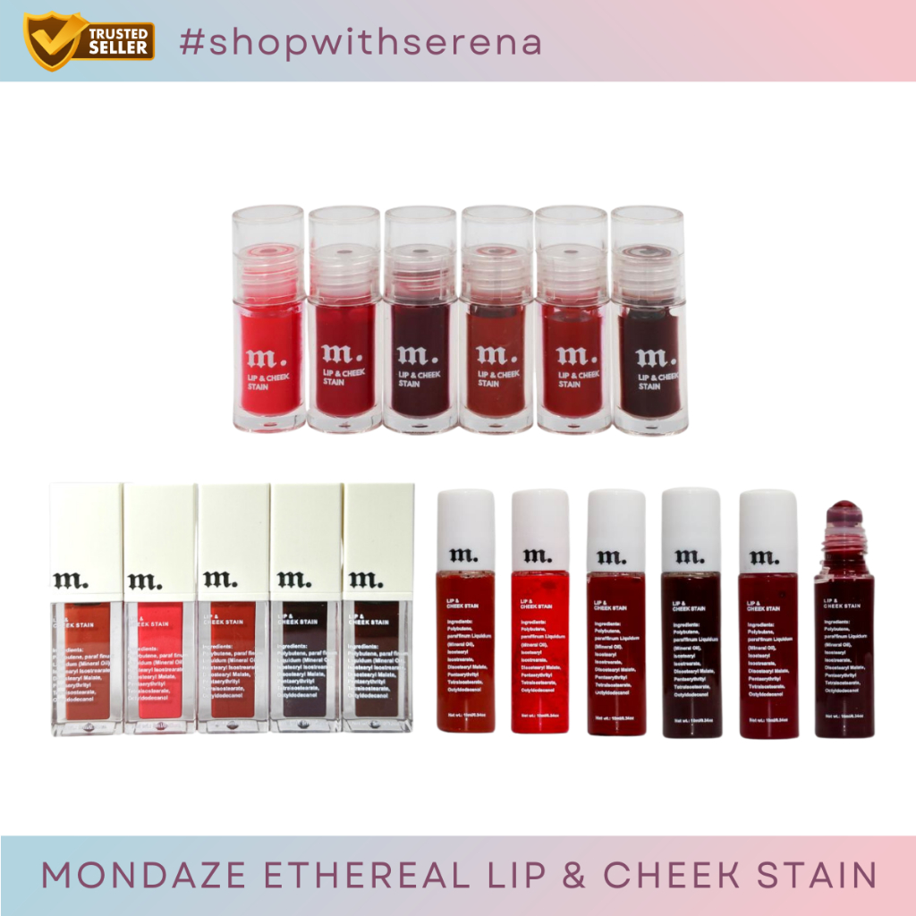 Mondaze Ethereal Lip and Cheek Stain 5ml, Bae, Flex, Lowkey, Shookt ...