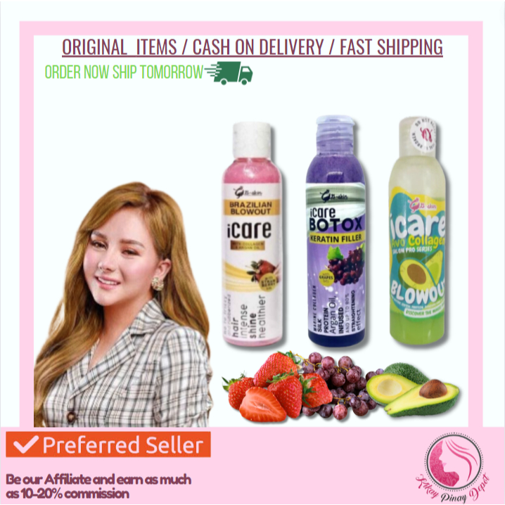 ICARE BLOWOUT ICARE BOTOX KERATIN FILLER.. 99 PESOS EACH | Shopee ...
