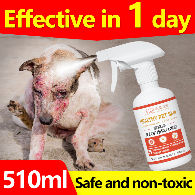 Pet Skin Treatment Spray 500ml Dog Skin Disease Treatment Disease ...