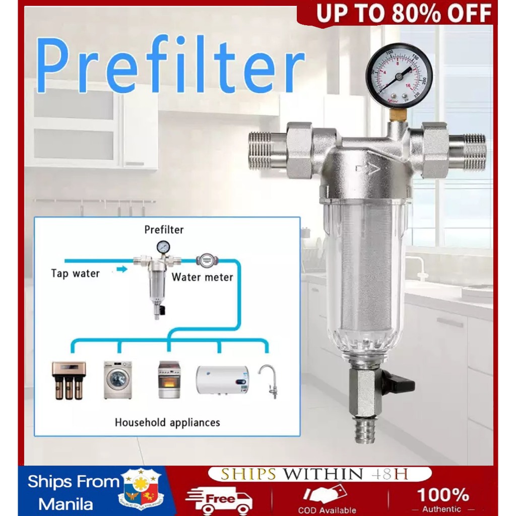 40 Micron Filtration Reusable Whole House Spin-down Pre-Sediment Water ...
