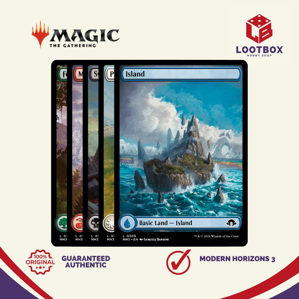 Magic the Gathering: Full Art Basic Lands - Modern Horizons 3 | Shopee ...
