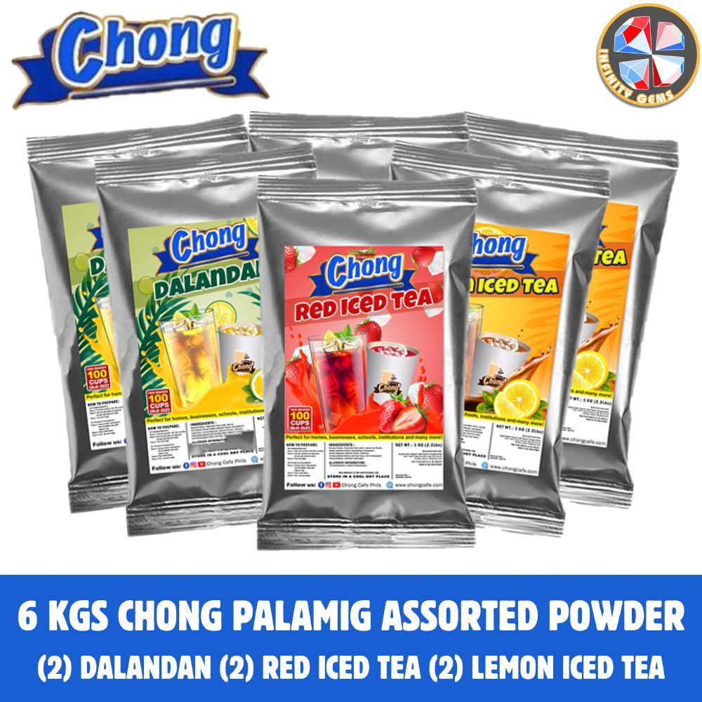 6 KGS CHONG PALAMIG ASSORTED PREMIXED POWDER [DALANDAN - RED ICED TEA ...