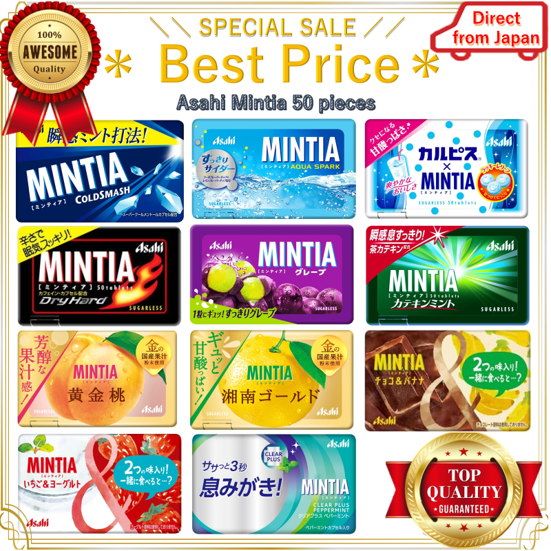 MINTIA Asahi Sugarless Mints 50mints 【No1 Special Sale】 | Shopee Philippines