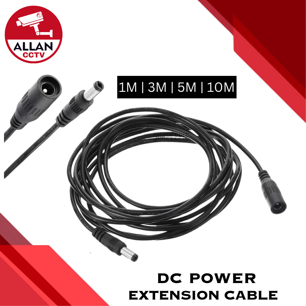 12V DC Power Supply Wire Extension Cable 5.5mm*2.1mm Male Female Power ...