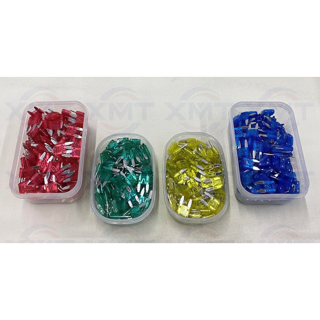 Automotive Flat Fuse Mini (100Pcs & 200Pcs) | 10A, 15A, 20A, 30A ...
