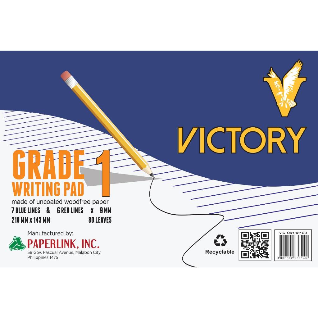 VICTORY Grade 1 Pad Paper I Sold per piece | Shopee Philippines