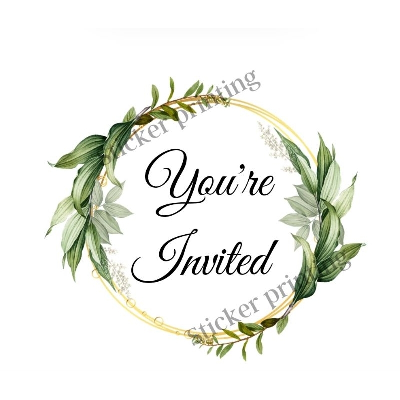 54 pcs You are invited sticker | Shopee Philippines