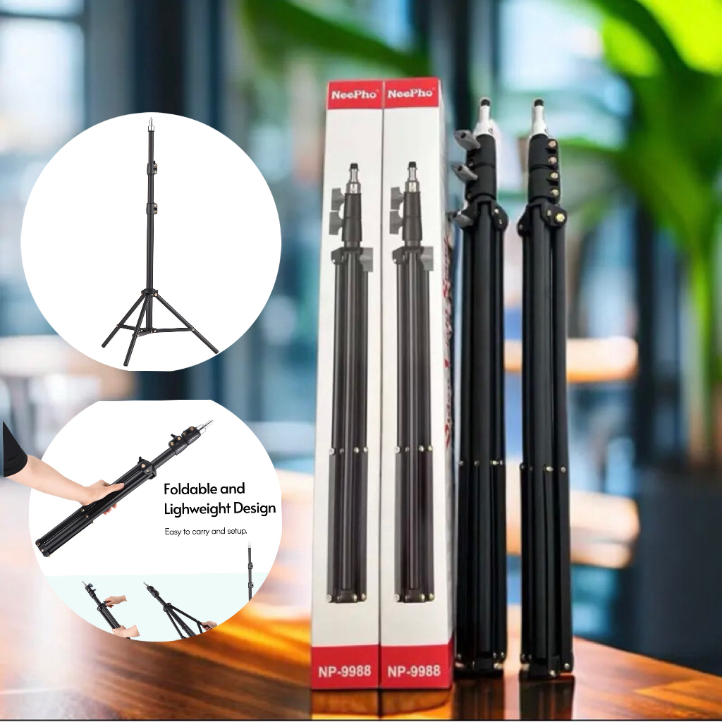 100% Meet 210CM Portable Metal Light Stand Heavy Duty Adjustable ...