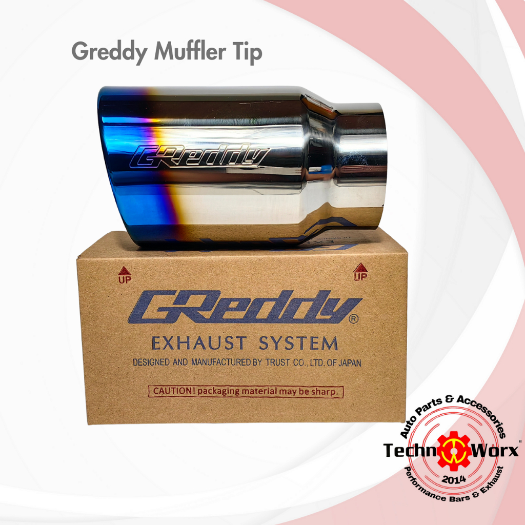 Greddy Muffler Tip Titanium Burnt Exhaust Design High Quality Original ...