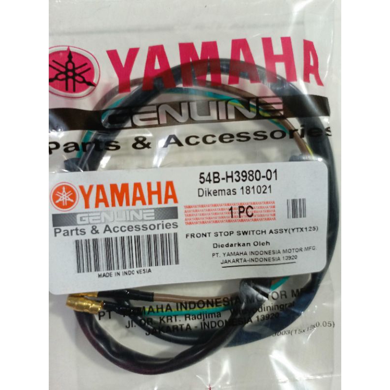 yamaha genuine front stop switch assy for(YTX125)1set | Shopee Philippines