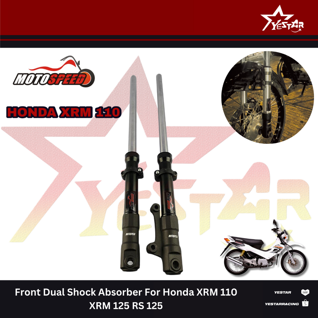 1 Pair Front Dual Shock For Honda XRM 110 XRM 125 RS 125 Absorber ...