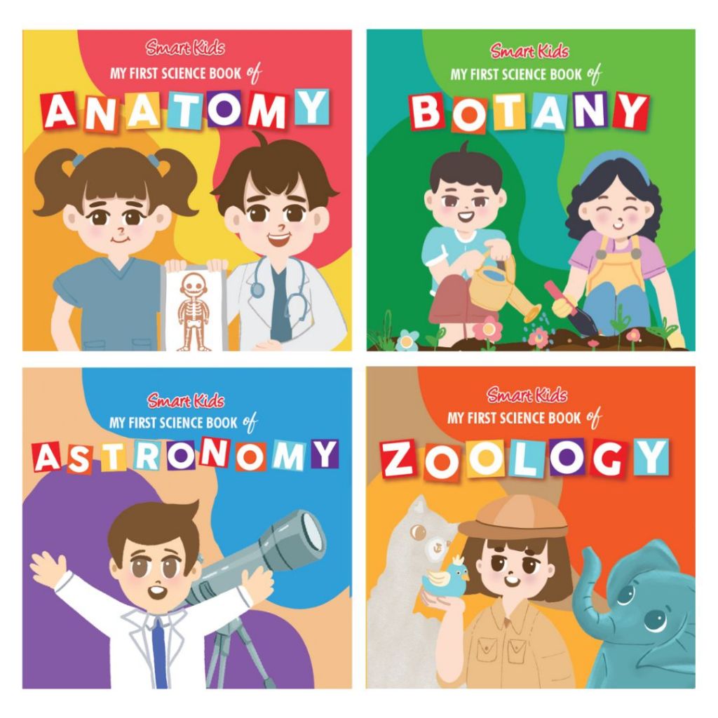Smart Kids My First Science Book of ANATOMY/ ASTRONOMY/ BOTANY/ ZOOLOGY ...